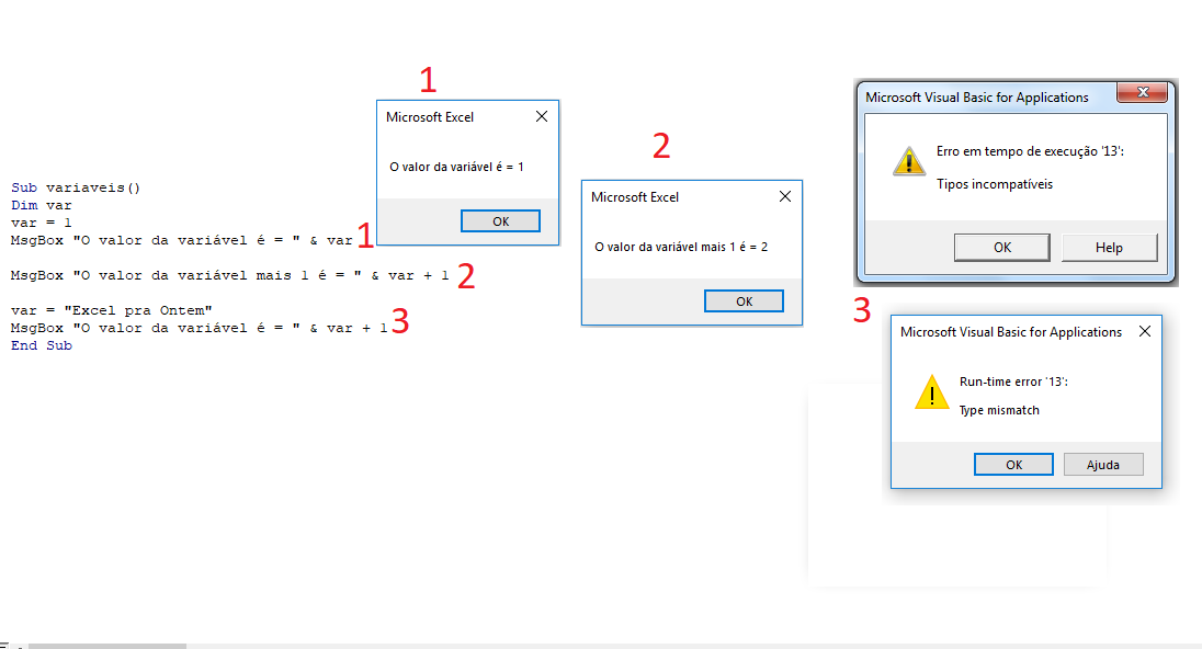 Aprenda neste curso gratuito sobre as variáveis no VBA.